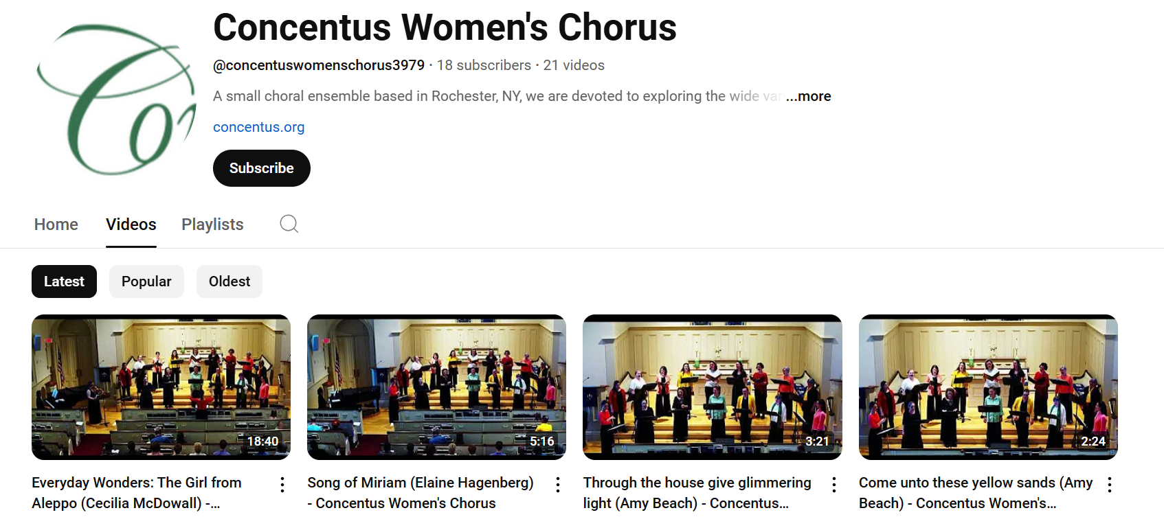 Listen – Concentus Women's Chorus